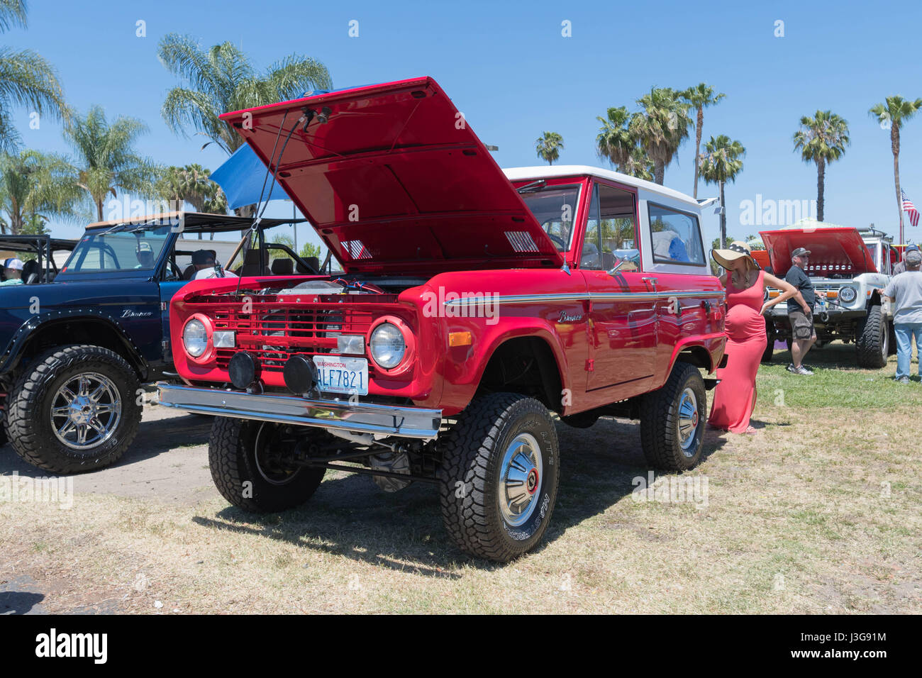 Buena Park, USA - April 30, 2017: Ford Bronco on display during the ...