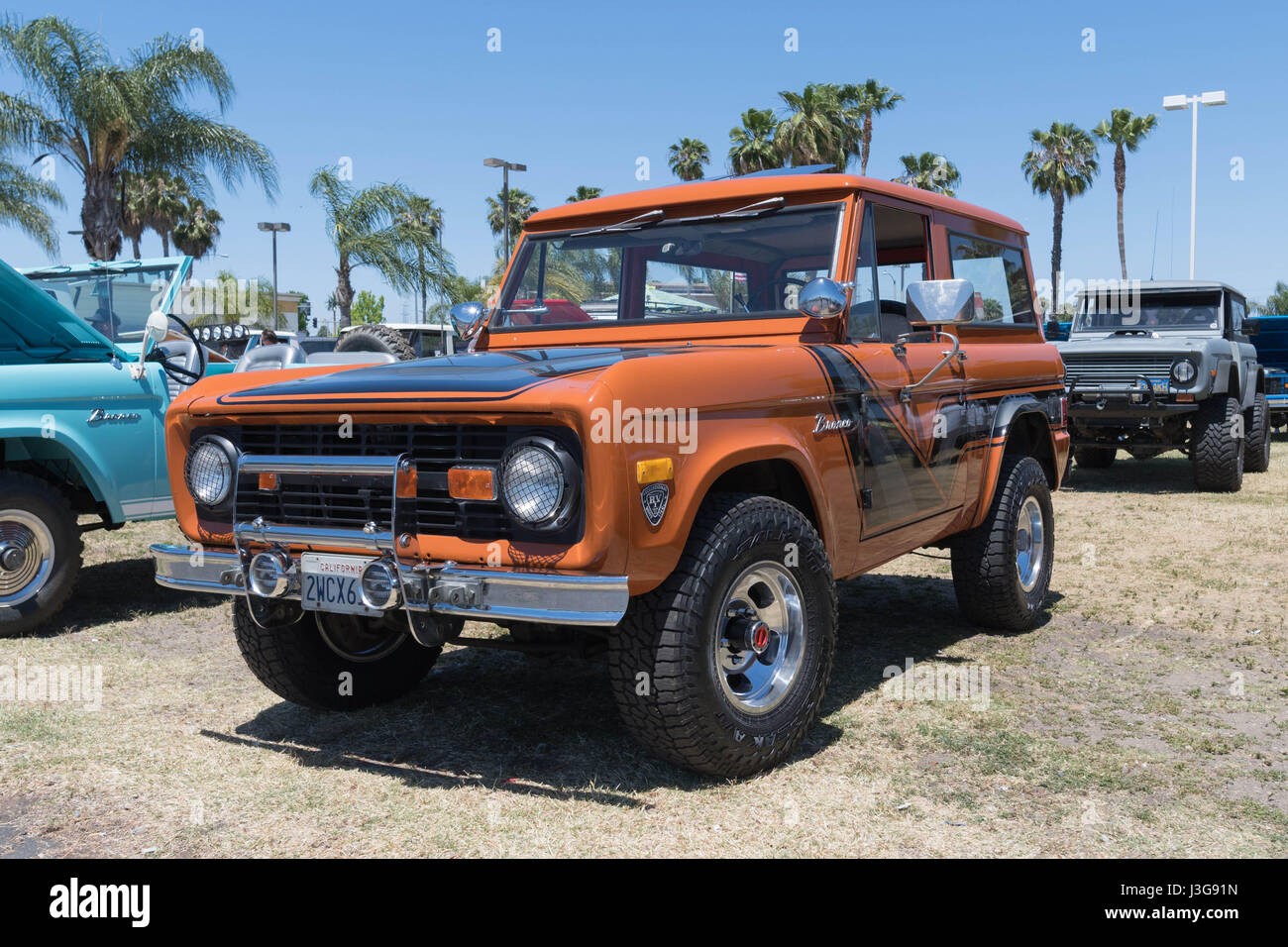 Buena Park, USA - April 30, 2017: Ford Bronco on display during the ...