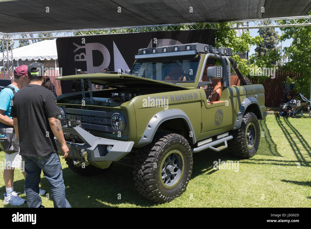 Buena Park, USA - April 30, 2017: Ford Bronco on display during the ...