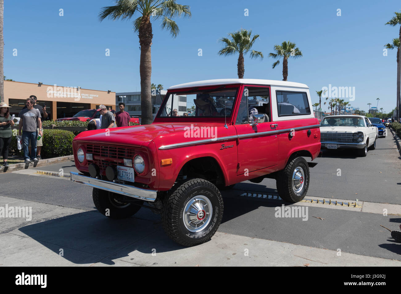 Buena Park, USA - April 30, 2017: Ford Bronco on display during the ...