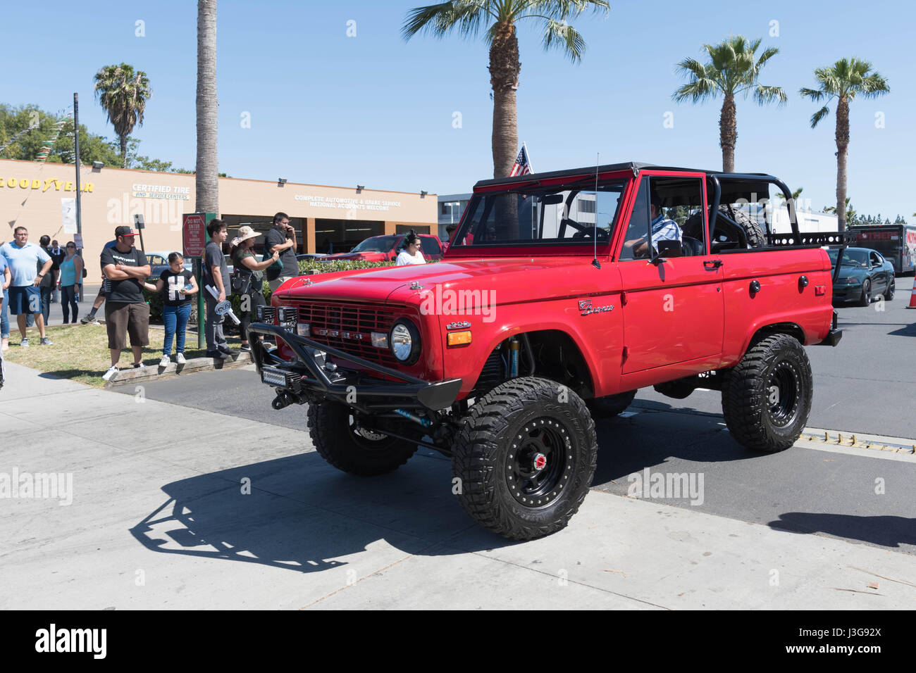 Buena Park, USA - April 30, 2017: Ford Bronco on display during the ...