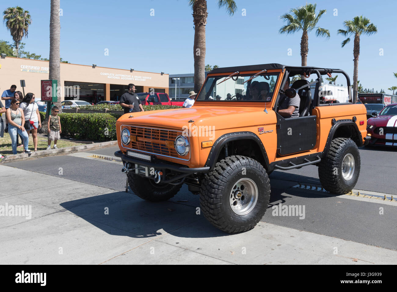 Buena Park, USA - April 30, 2017: Ford Bronco on display during the ...