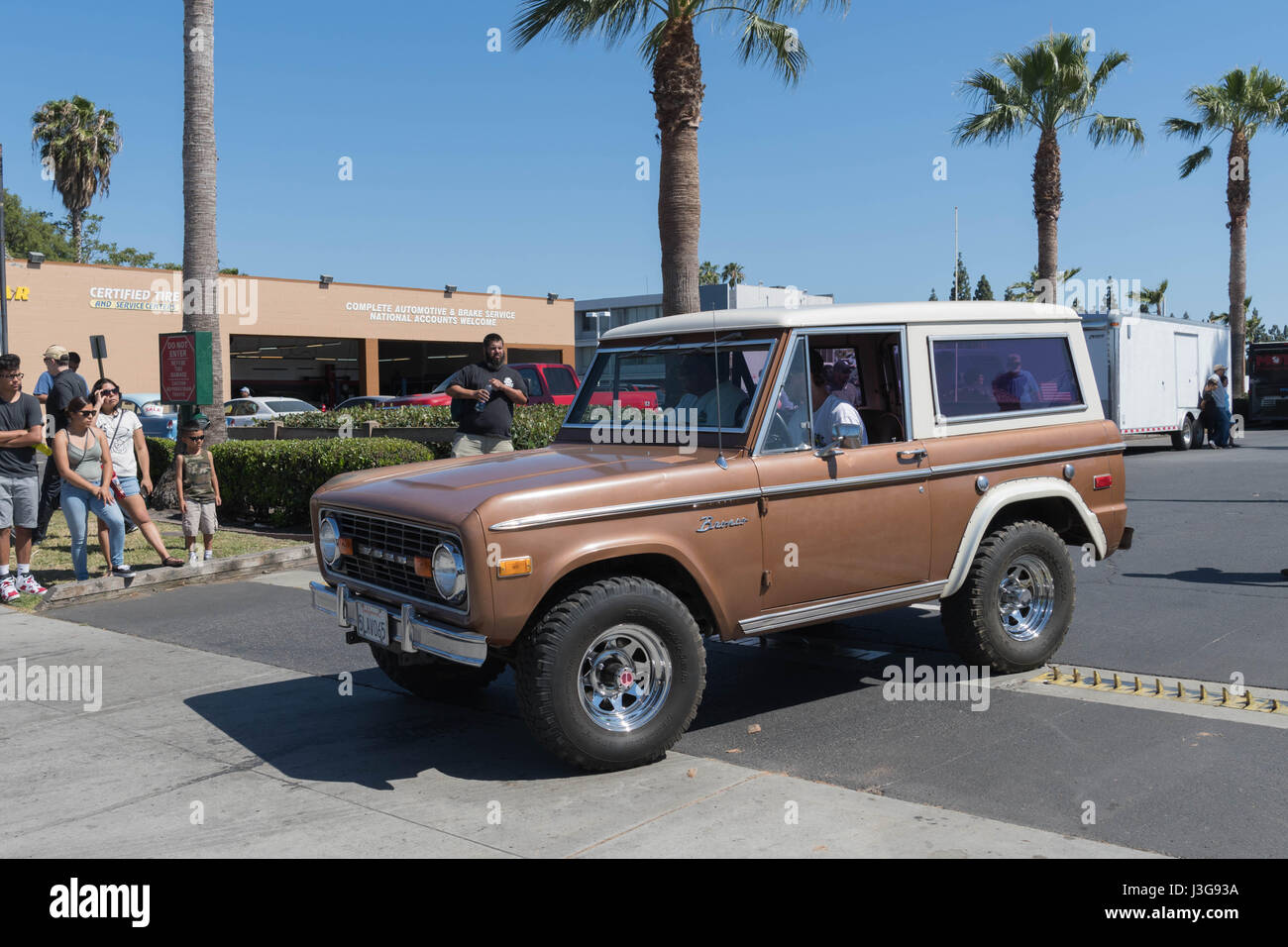 Buena Park, USA - April 30, 2017: Ford Bronco on display during the ...