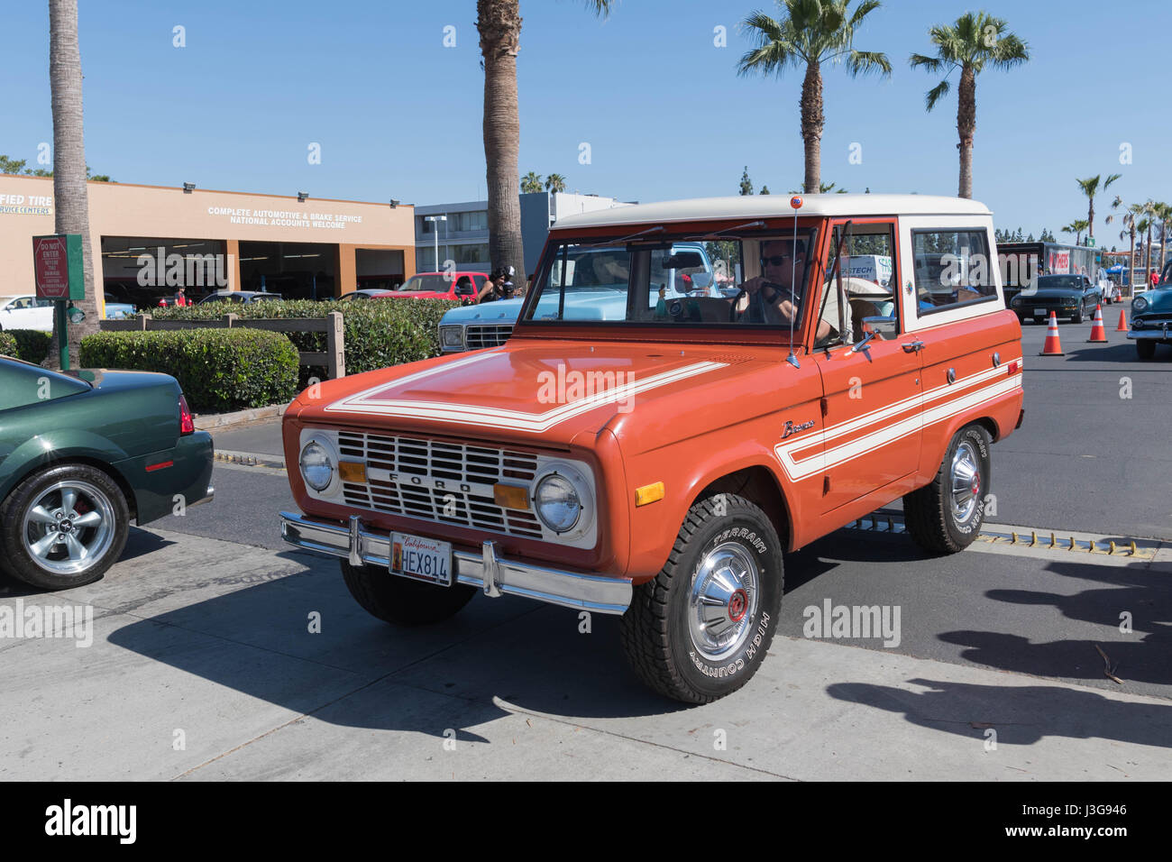 Buena Park, USA - April 30, 2017: Ford Bronco on display during the ...