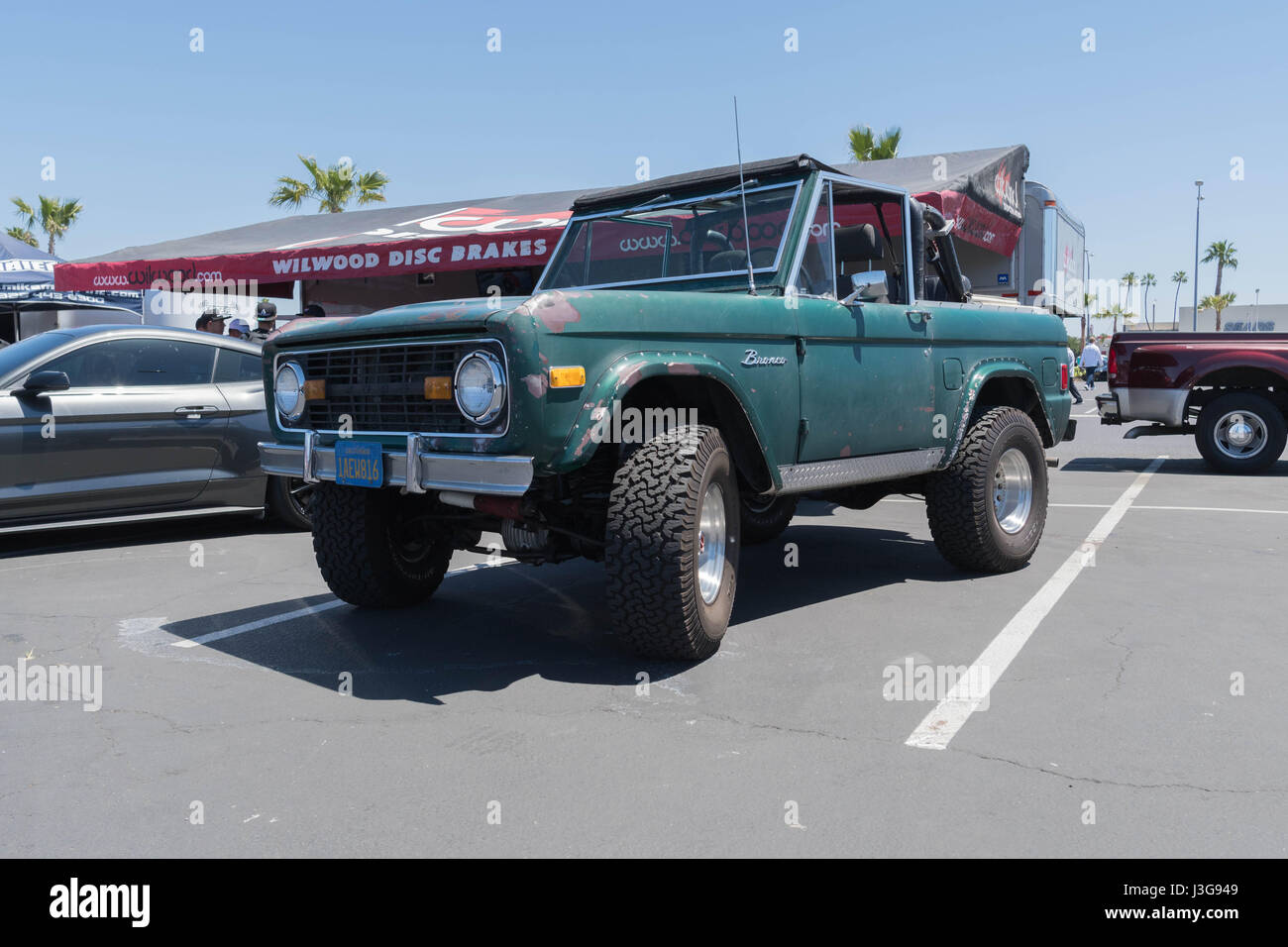 Buena Park, USA - April 30, 2017: Ford Bronco on display during the ...