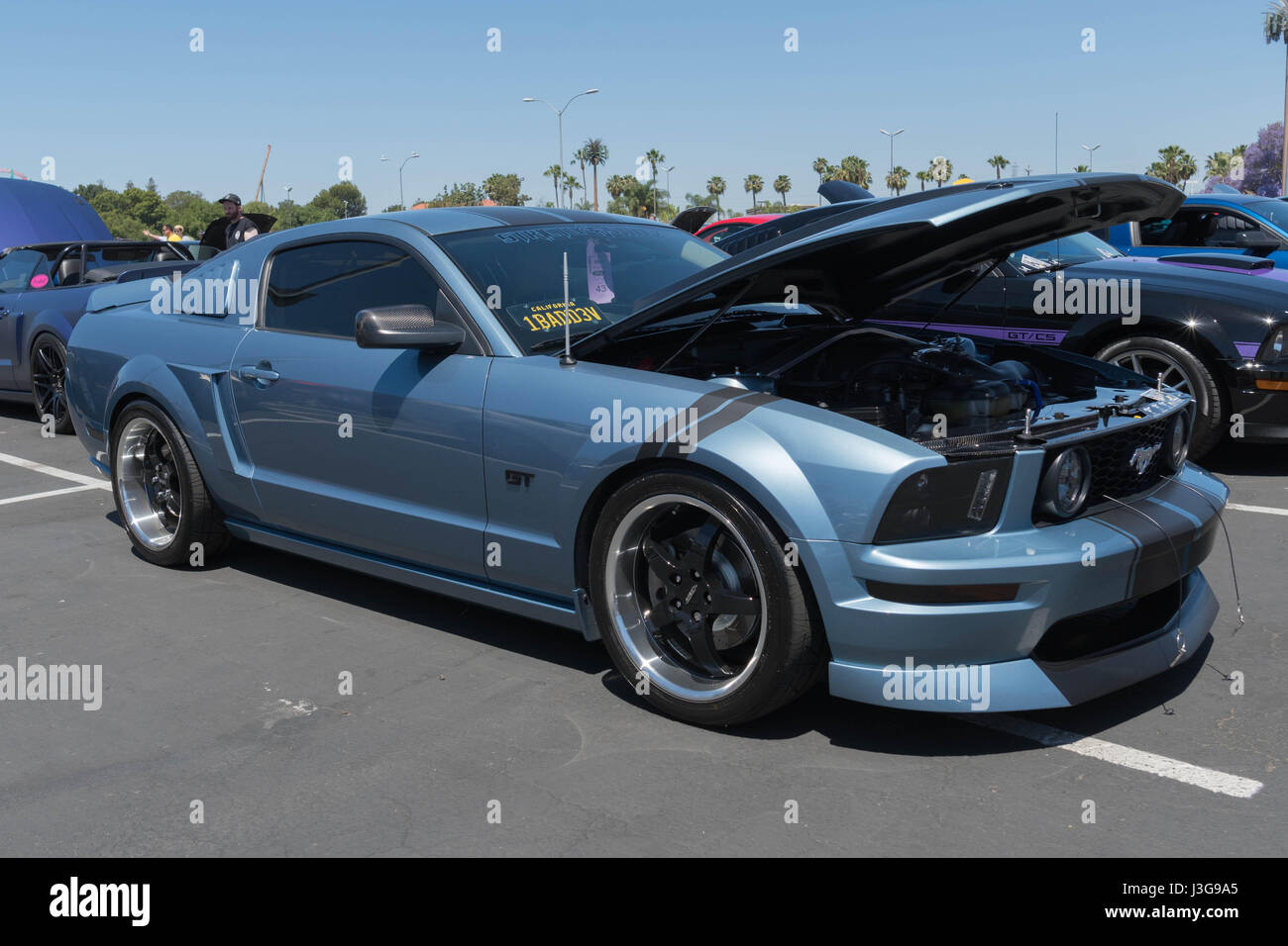 Buena Park, USA - April 30, 2017: Ford Mustang GT fifth generation on ...