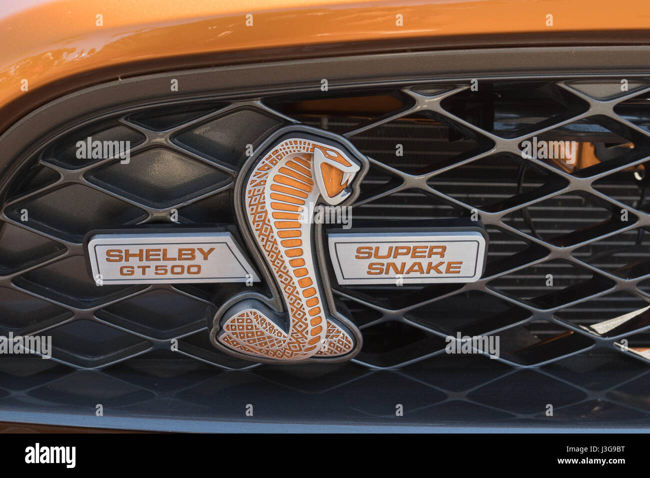 Buena Park, USA - April 30, 2017: Ford Mustang GT 500 Super Snake ...