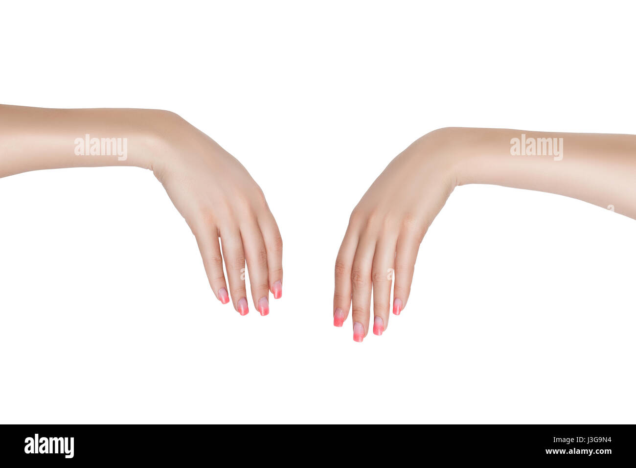 Two beautiful female hands hi-res stock photography and images - Alamy