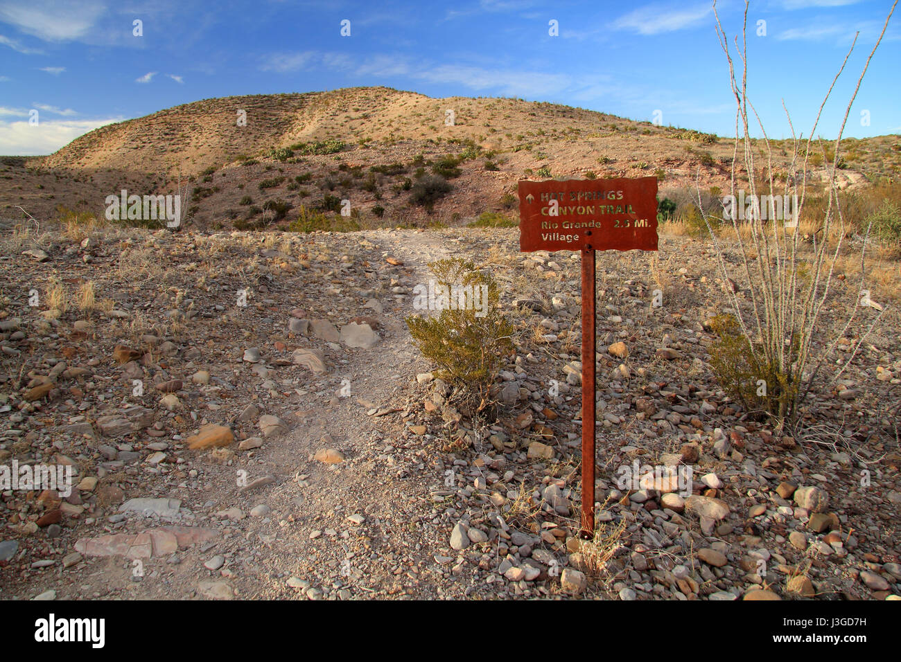 The scenic Hot Springs Loop Trail in Big Bend National Park is one of ...