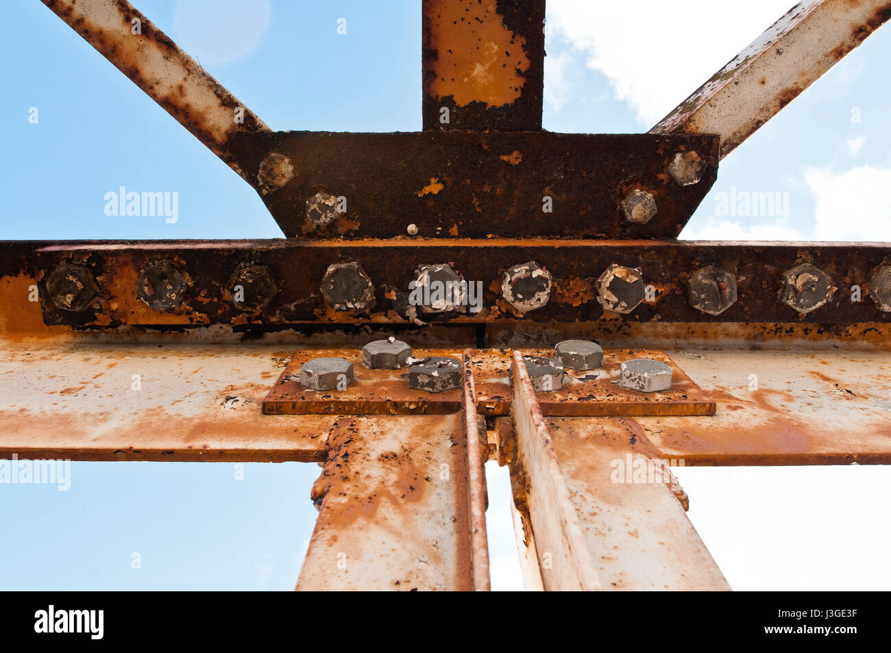 Support structure of pedestrian bridge near Mopac Expressway in Austin ...