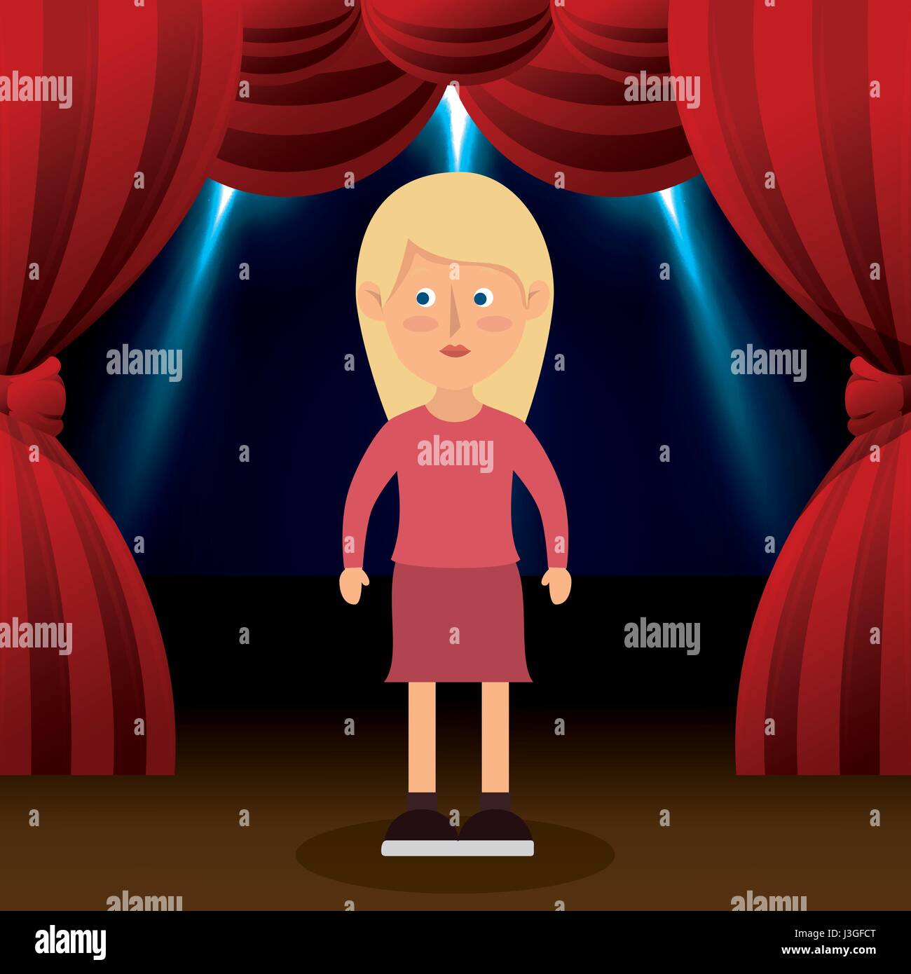 woman avatar in theater Stock Vector Image & Art - Alamy