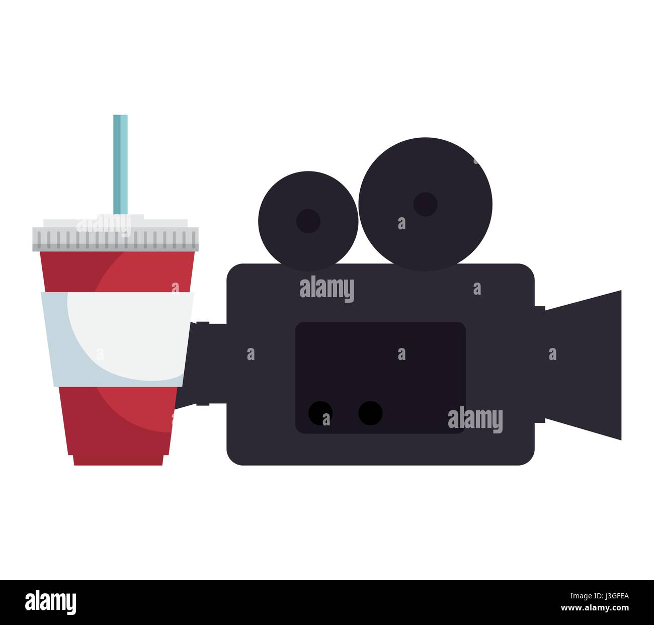 cinema entertainment elements icons Stock Vector Image & Art - Alamy