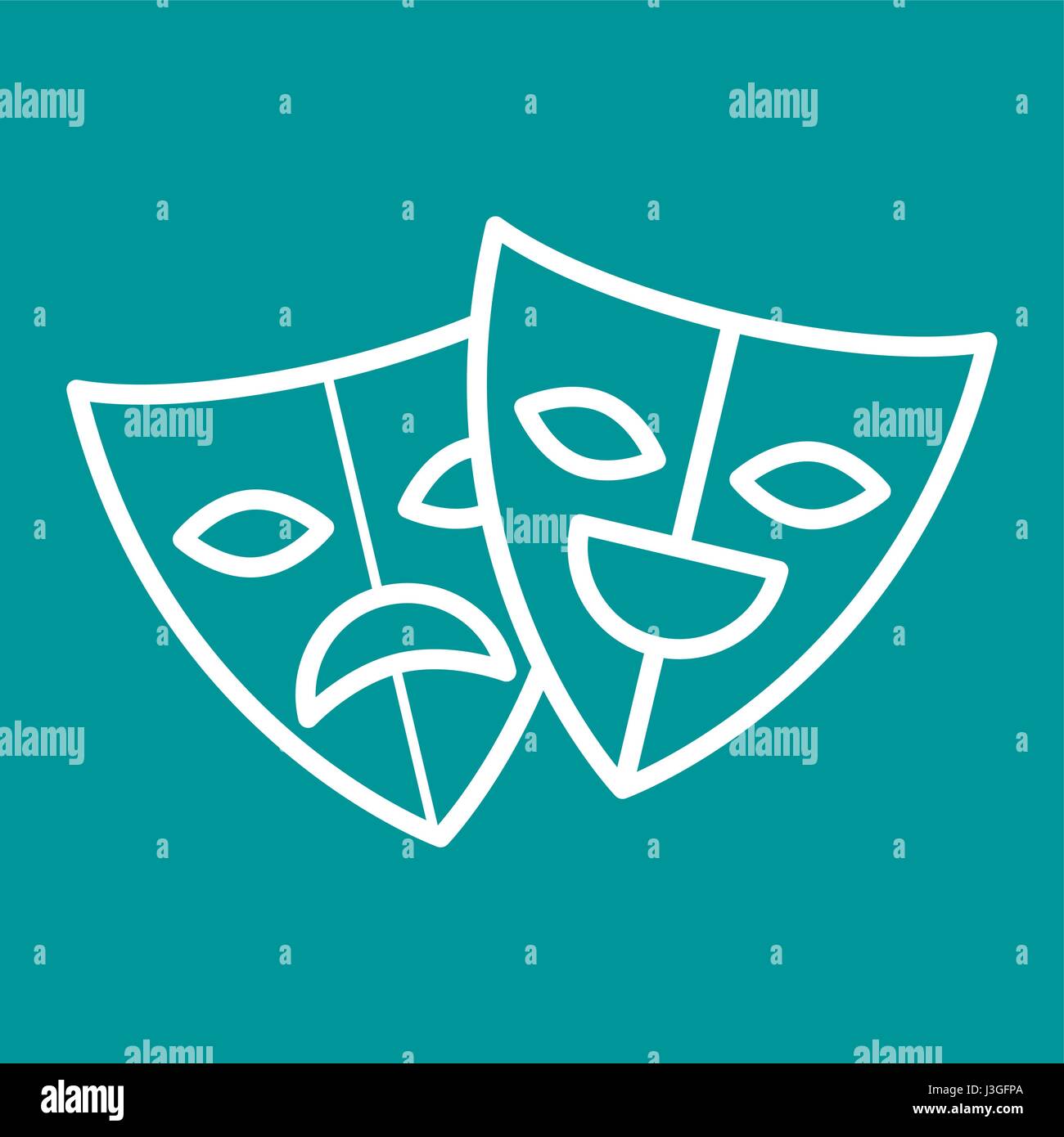 theater masks festival cinema Stock Vector Image & Art - Alamy