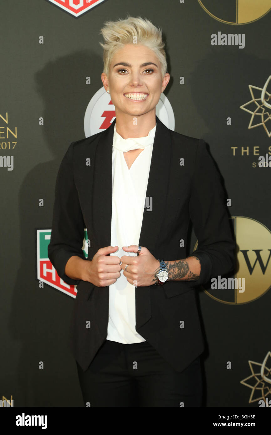 May 1, 2017. Sydney, Australia. Michelle Heyman arrives on the red ...