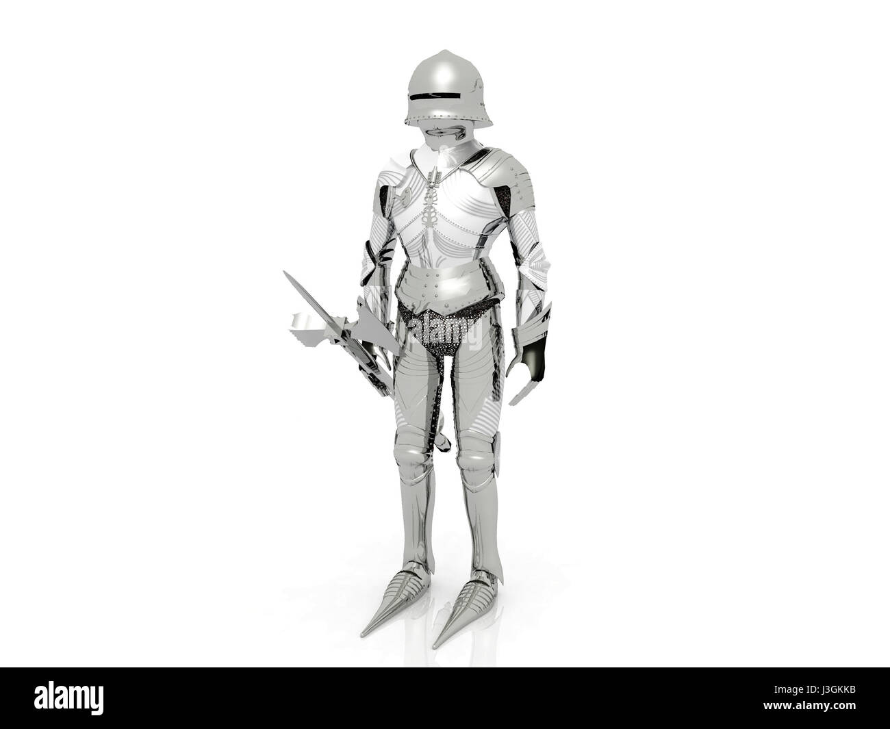medieval armor with shiny metal Stock Photo - Alamy