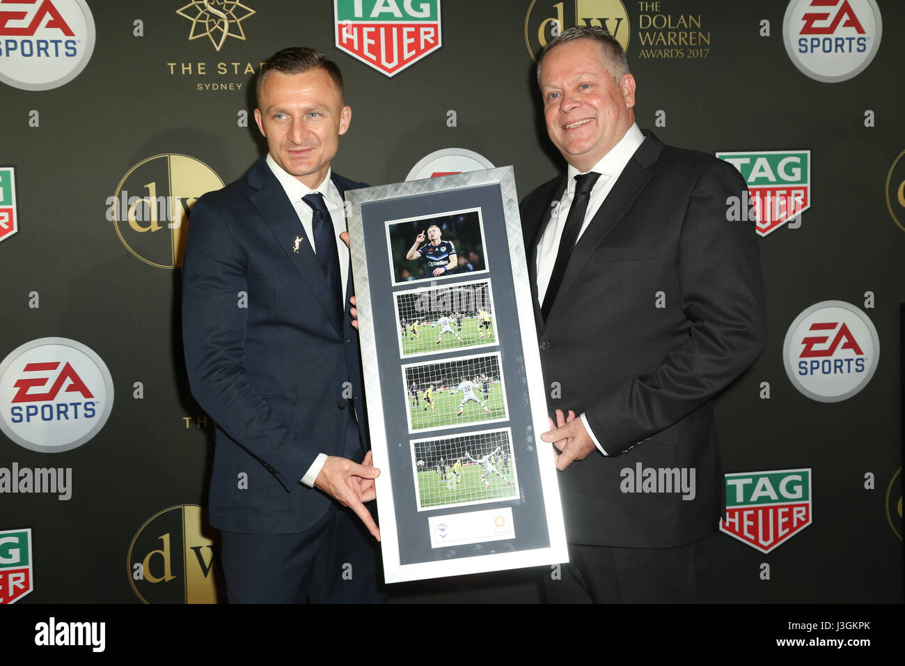 May 1, 2017. Sydney, Australia. A-League player Besart Berisha (left ...