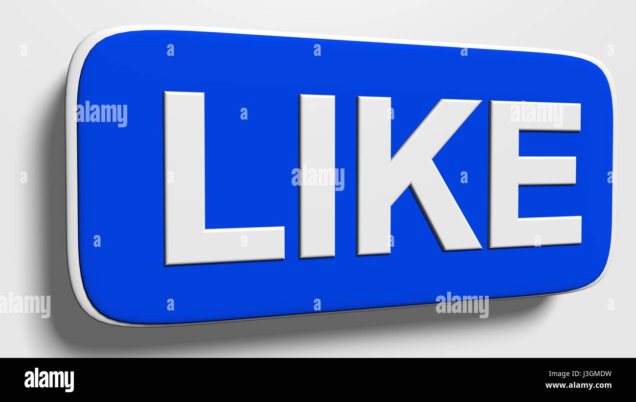 Like symbol over white Background Stock Photo - Alamy