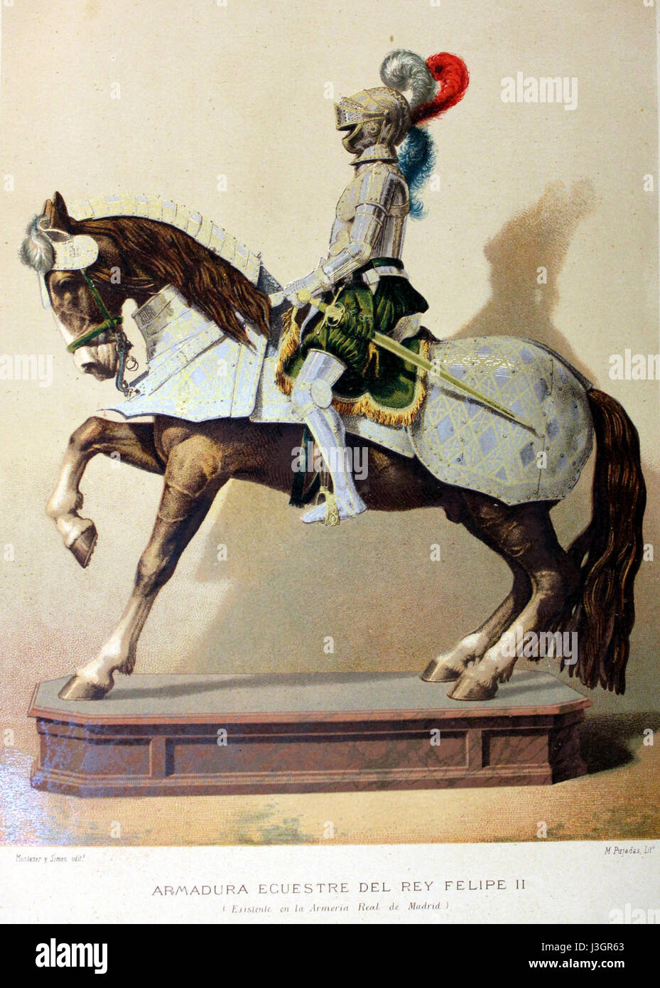 The equestrian armor of Felipe II, also known as Philip II of Spain ...