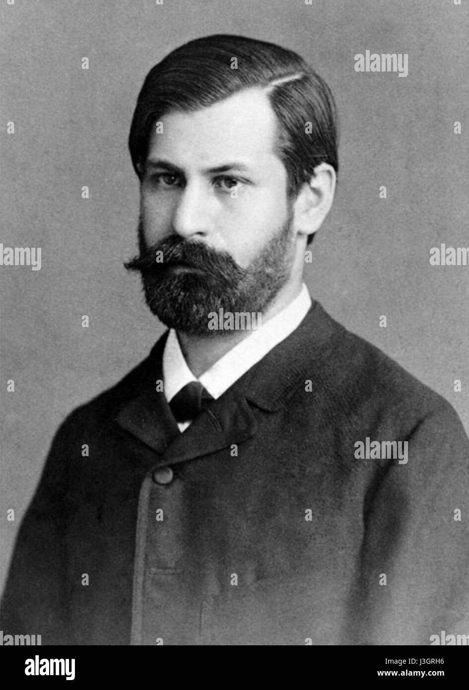 The 1885 image of Sigmund Freud represents a key figure in psychology ...