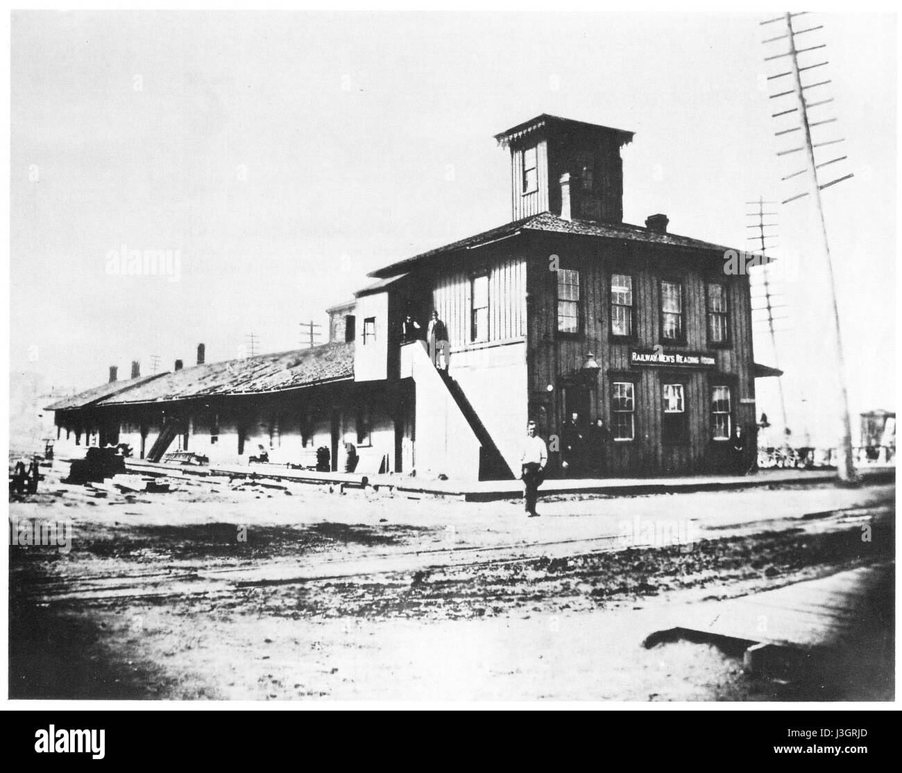 Railroad depot stations Black and White Stock Photos & Images - Alamy