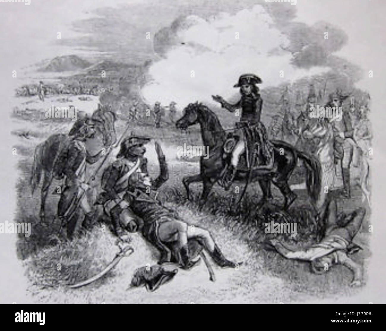 This image likely depicts a historical moment featuring General ...