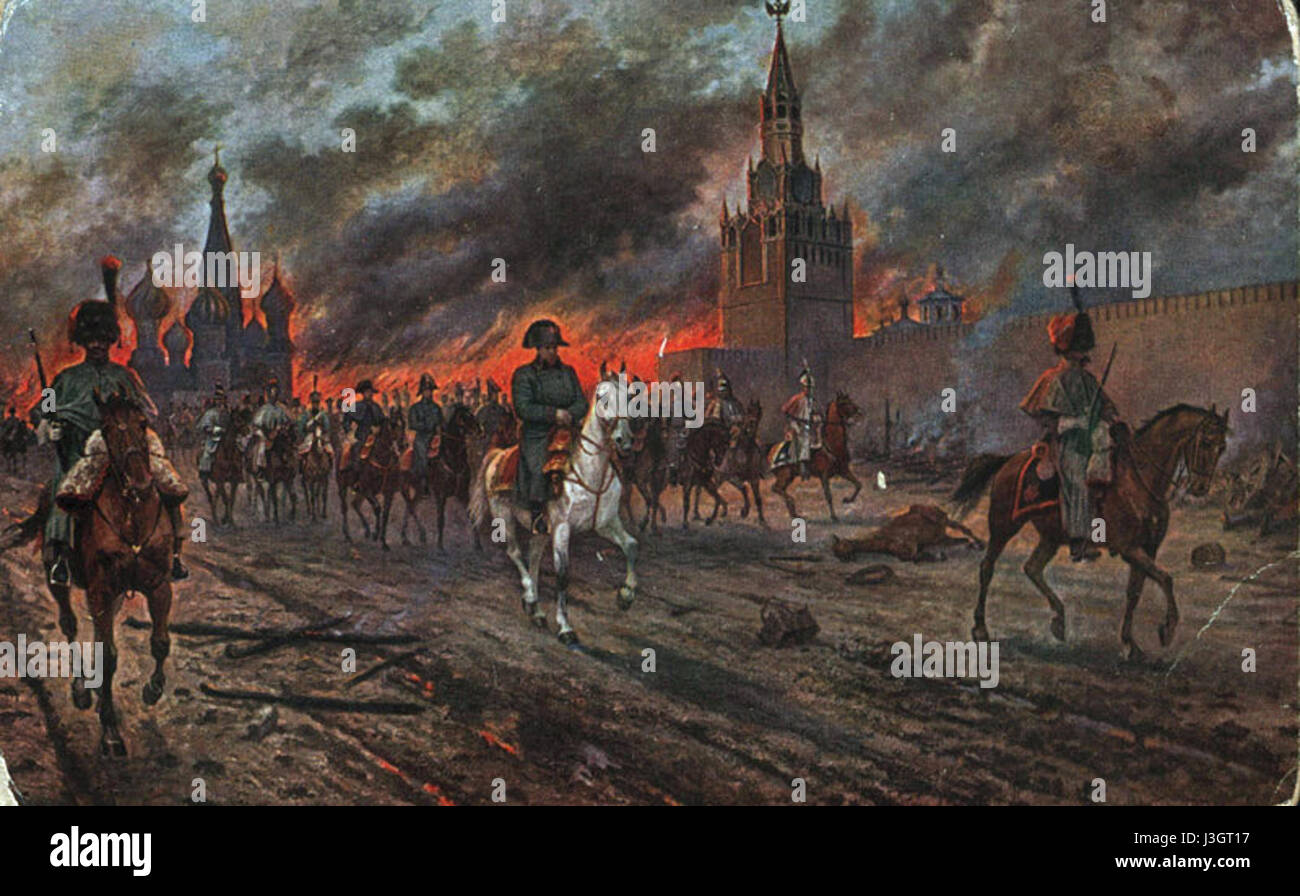 The Fire of Moscow occurred from September 14 to 18, 1812, during the ...