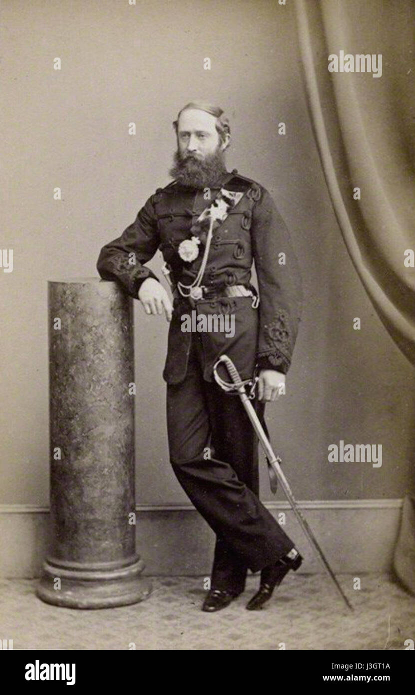 Portrait of George Godolphin Osborne, 9th Duke of Leeds, showcasing his ...