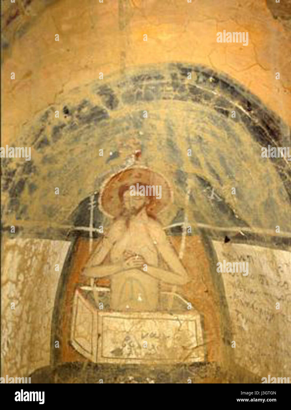 'Freska od Sv. Atanas vo Zovik' refers to a fresco of Saint Athanasius ...