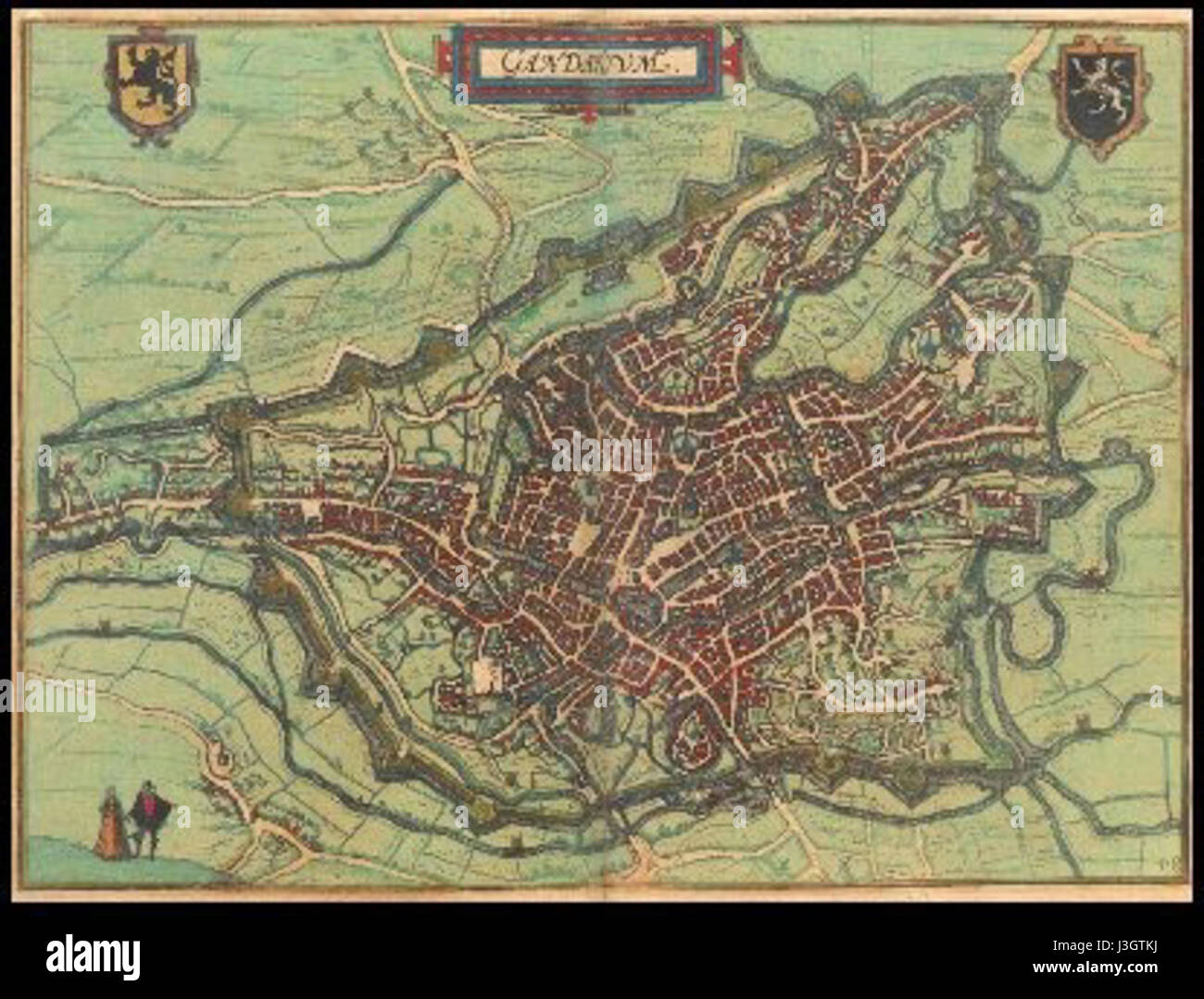 The 'Gent 1588 Kaart' is a historical map created by Guicciardini ...