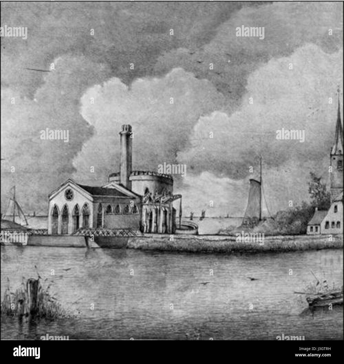 Gemaal De Leeghwater, built in 1846, is a historic Dutch pumping ...