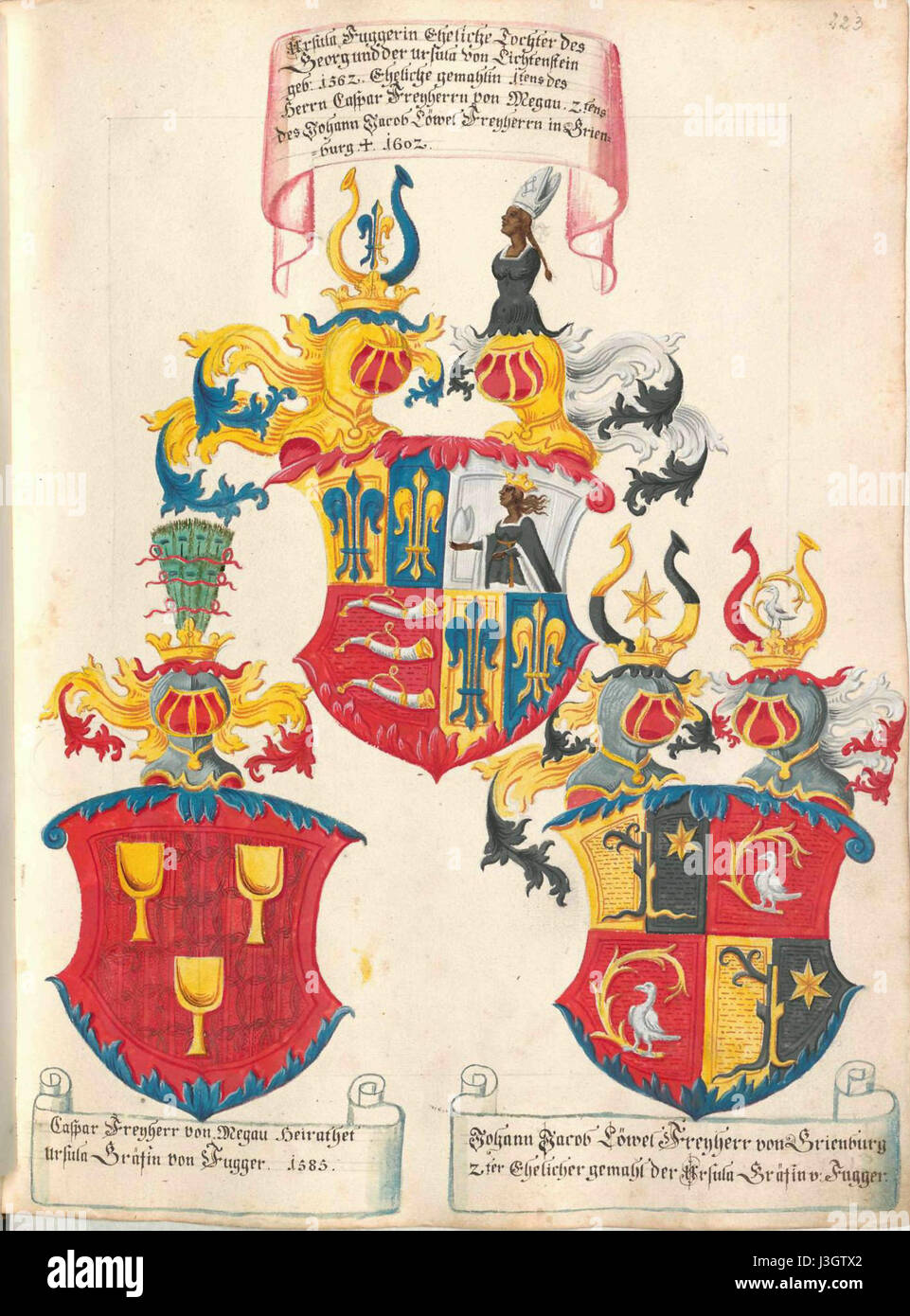 The 'Fugger Ehrenbuch' is a historical manuscript from the 16th century ...