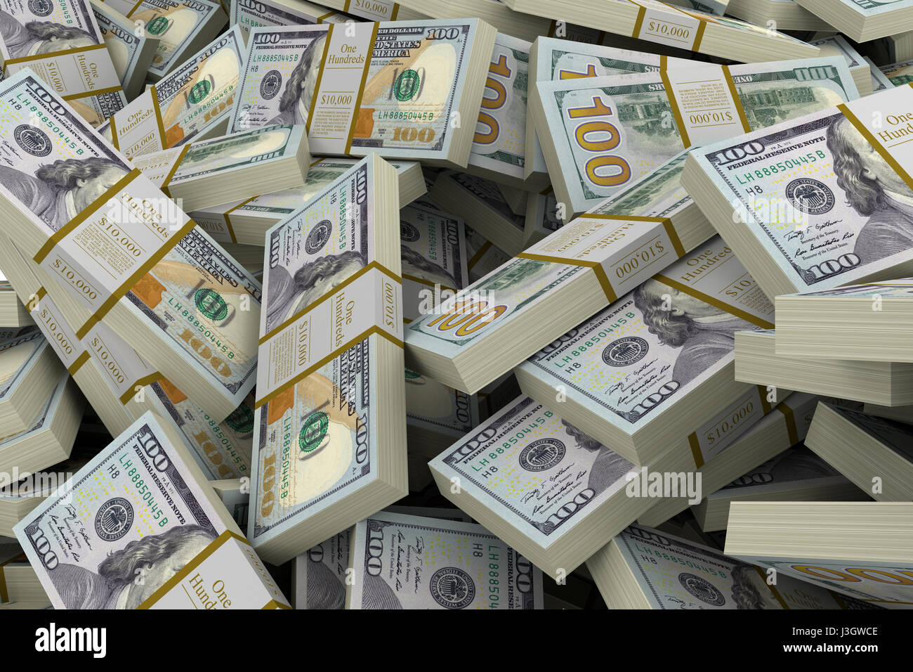 Pile of Dollars. Image with clipping path Stock Photo - Alamy