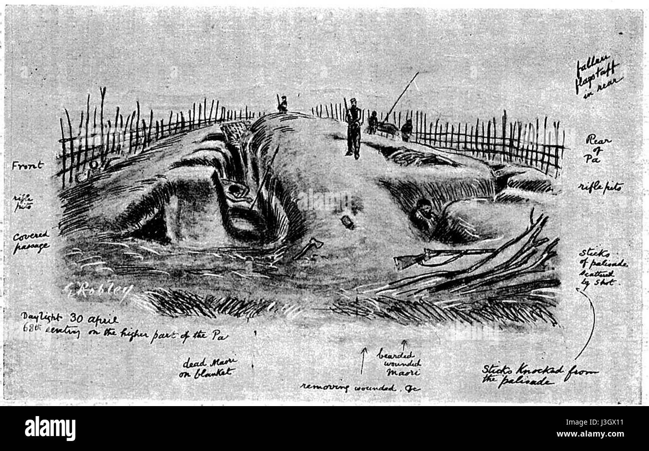 Battle of gate pa hi-res stock photography and images - Alamy