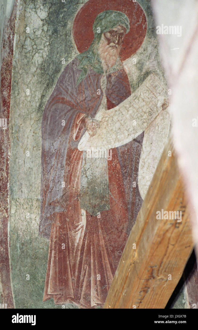 The frescos from St. Nikita Church in Banjani depict scenes from ...