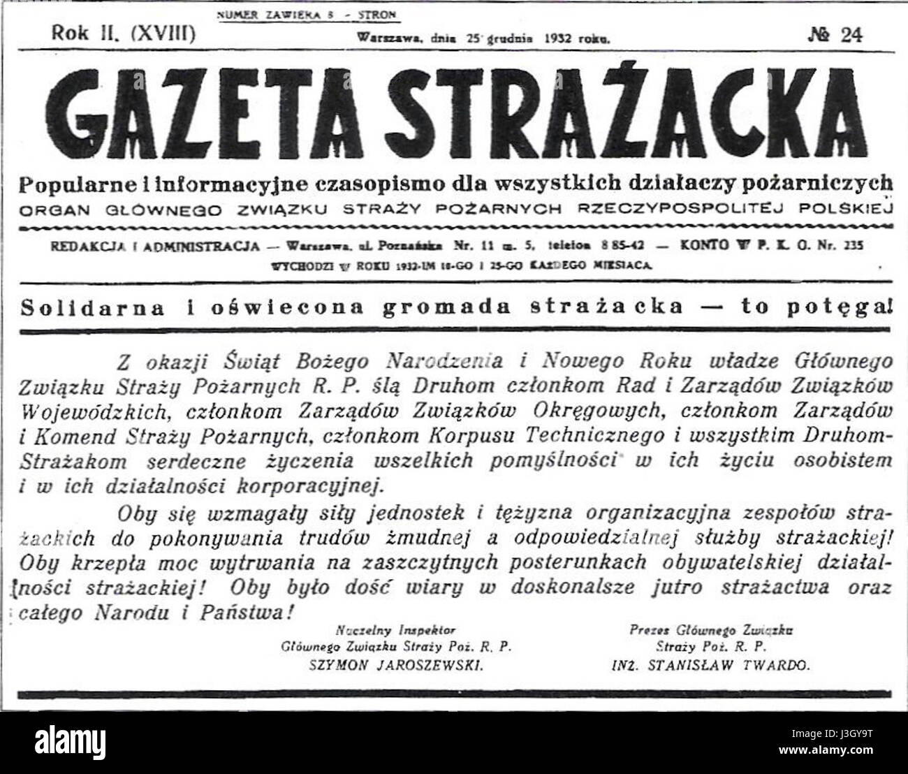 Gazeta Strazacka was a Polish newspaper, first published in the 19th ...