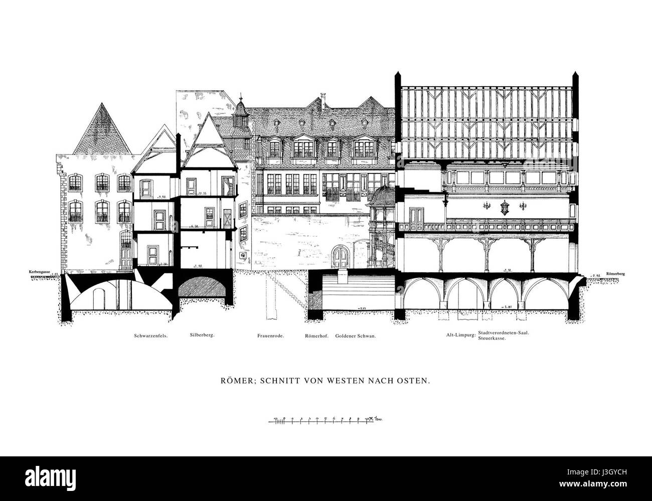 Old historic buildings main Cut Out Stock Images & Pictures - Alamy