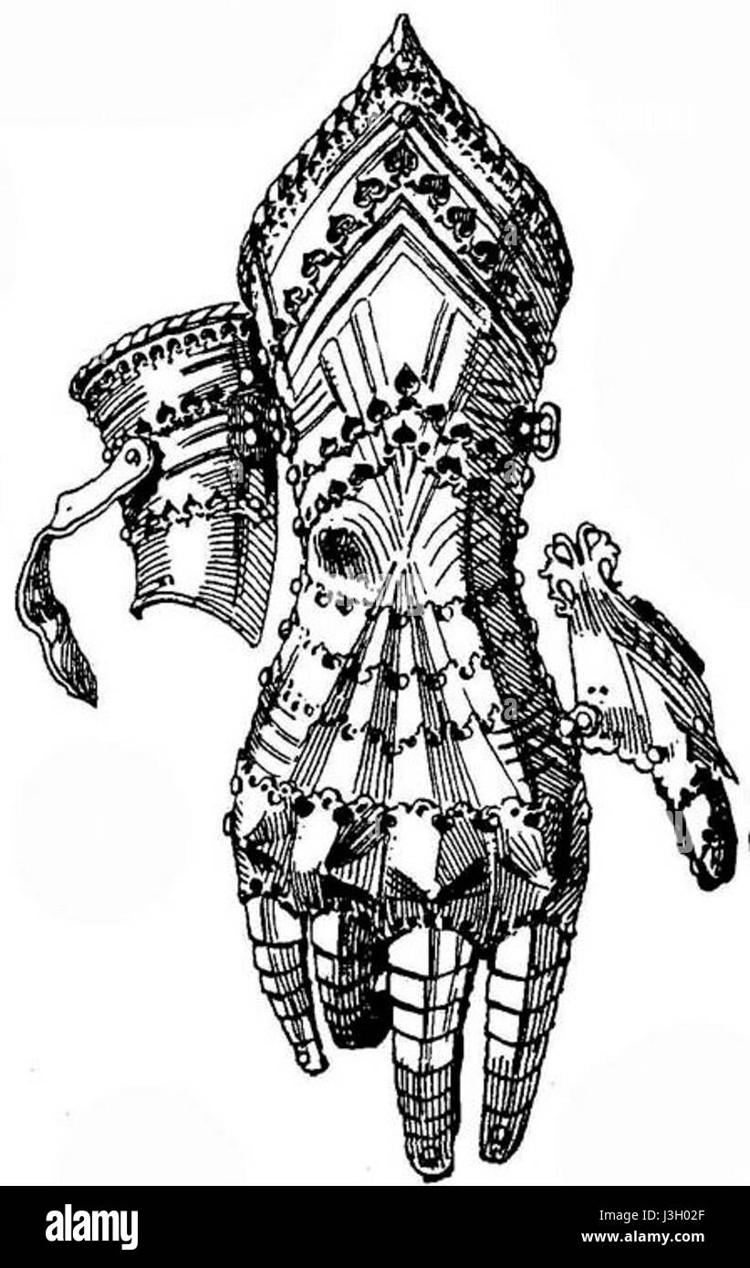 Gauntlet armor Black and White Stock Photos & Images - Alamy