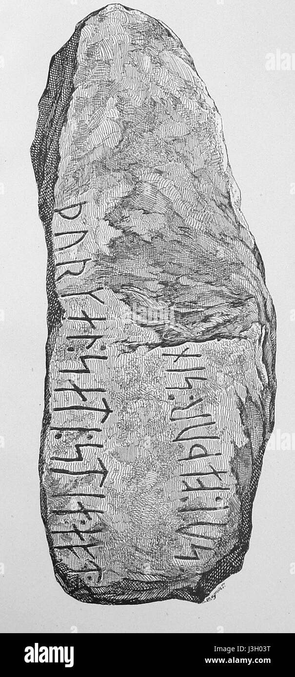 The Flejsborg Stenen is an ancient runestone located in Denmark. It is ...