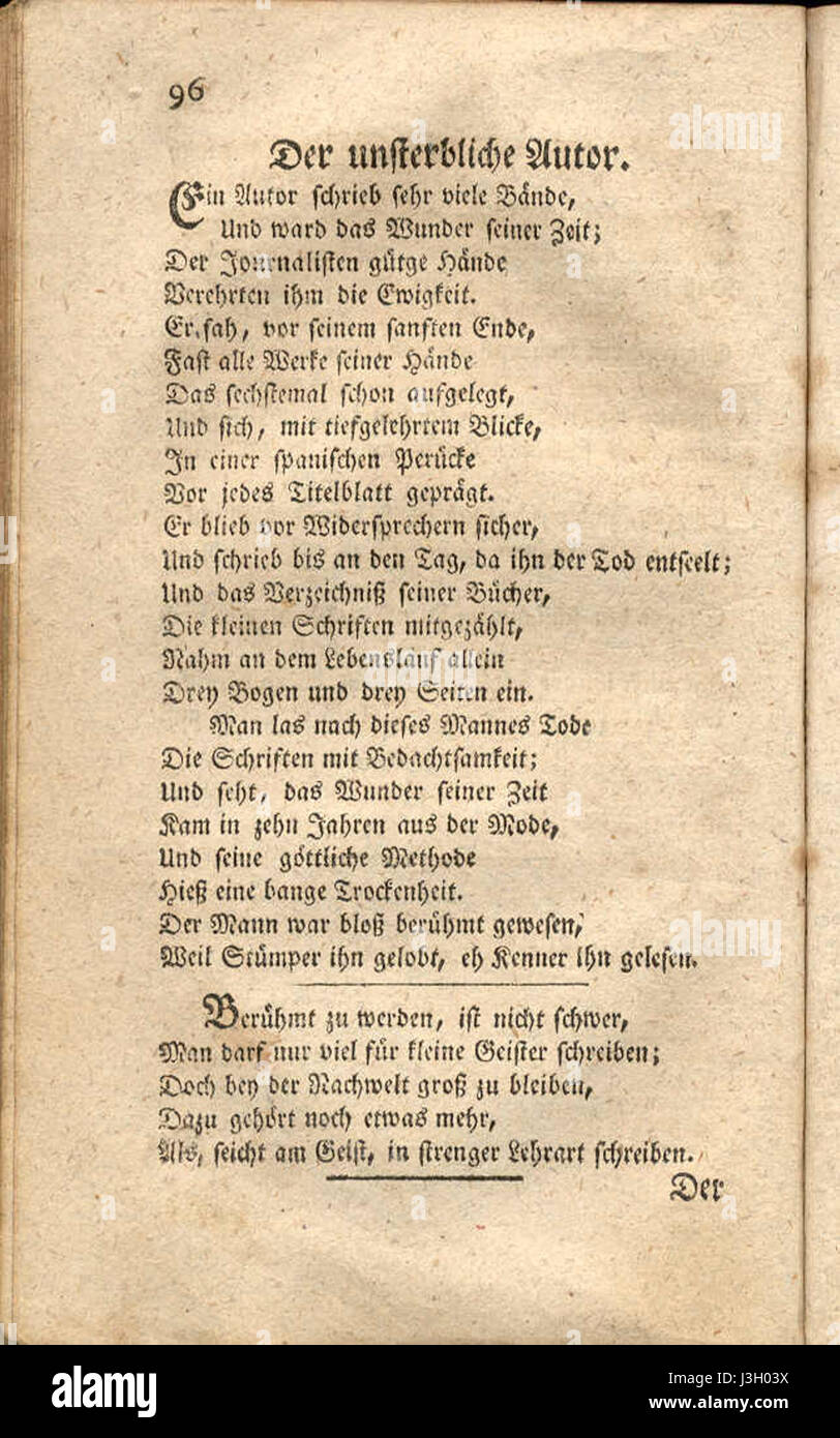 18th century german works hi-res stock photography and images - Alamy