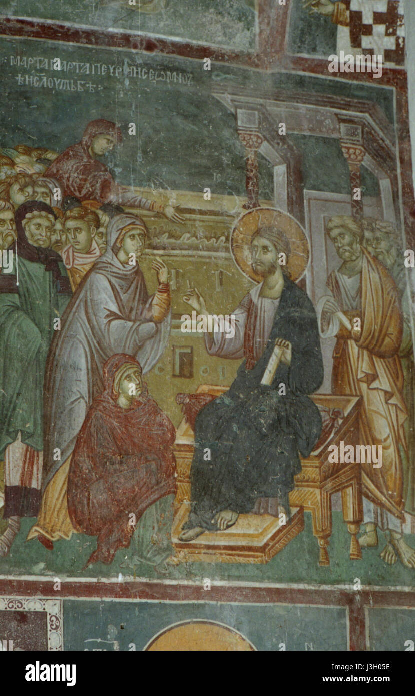 The frescoes from St. Nikita Church in Banjani, dating back to the 14th ...