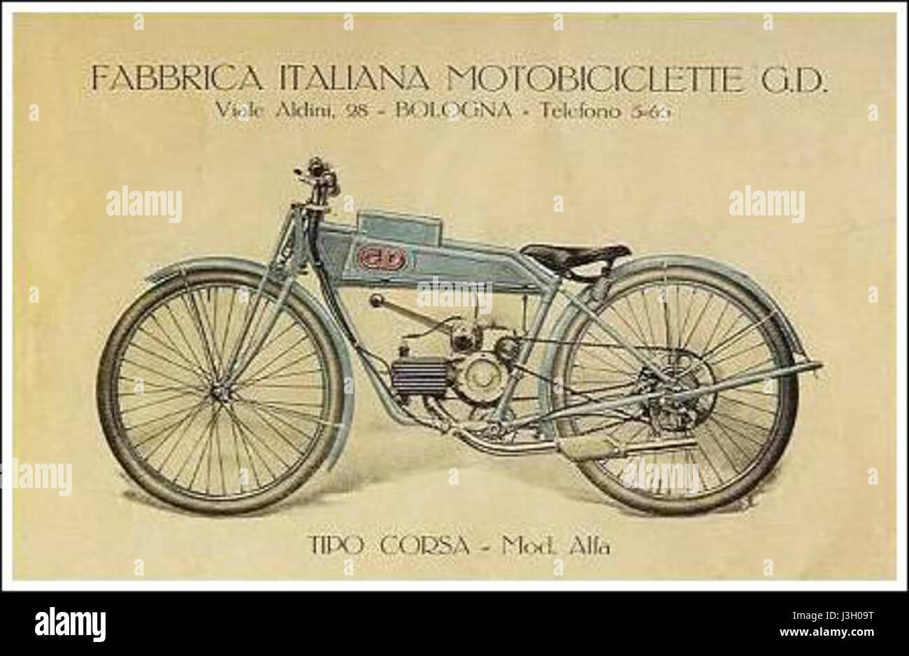 A photograph of a GD Corsa Alfa, a classic sports car produced by Alfa ...