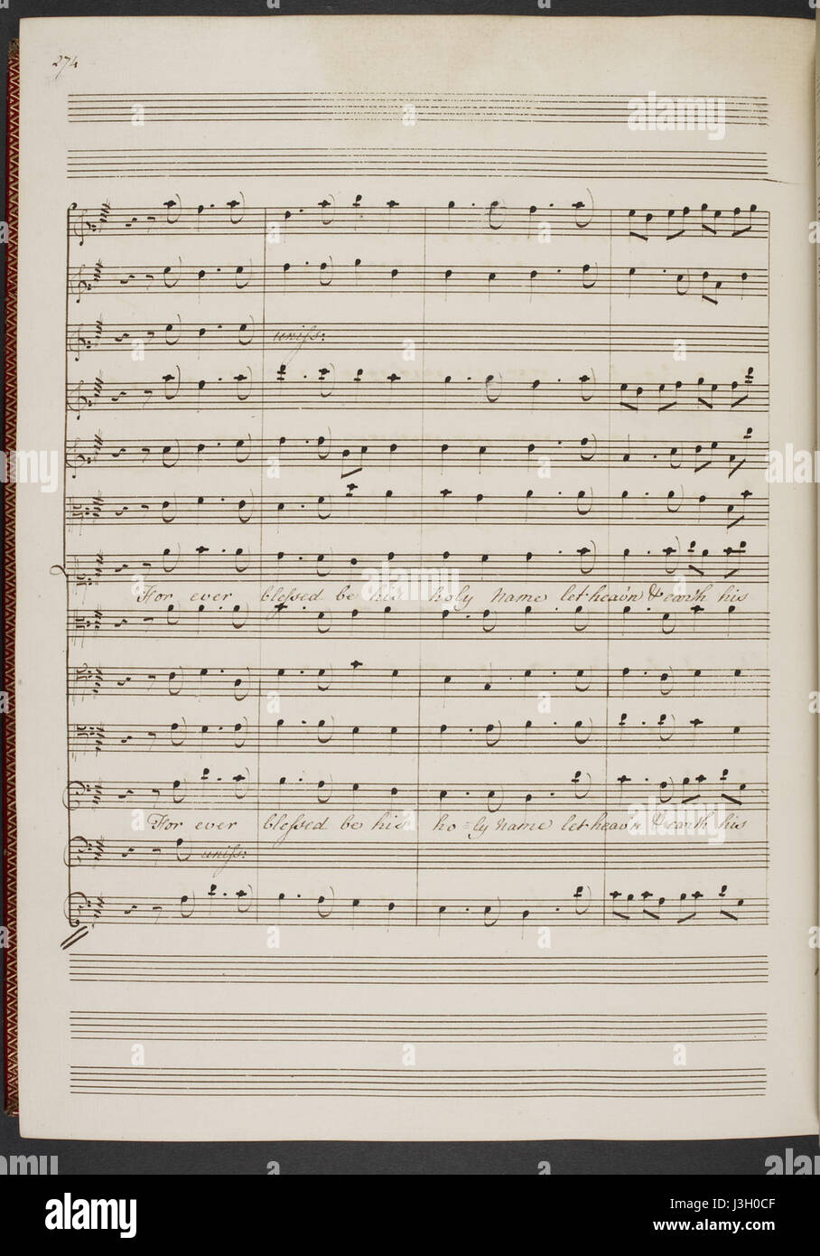 A manuscript of George Frederick Handel's oratorio 'Esther,' preserved ...