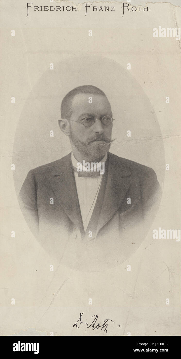 Friedrich Franz Roth Stock Photo - Alamy