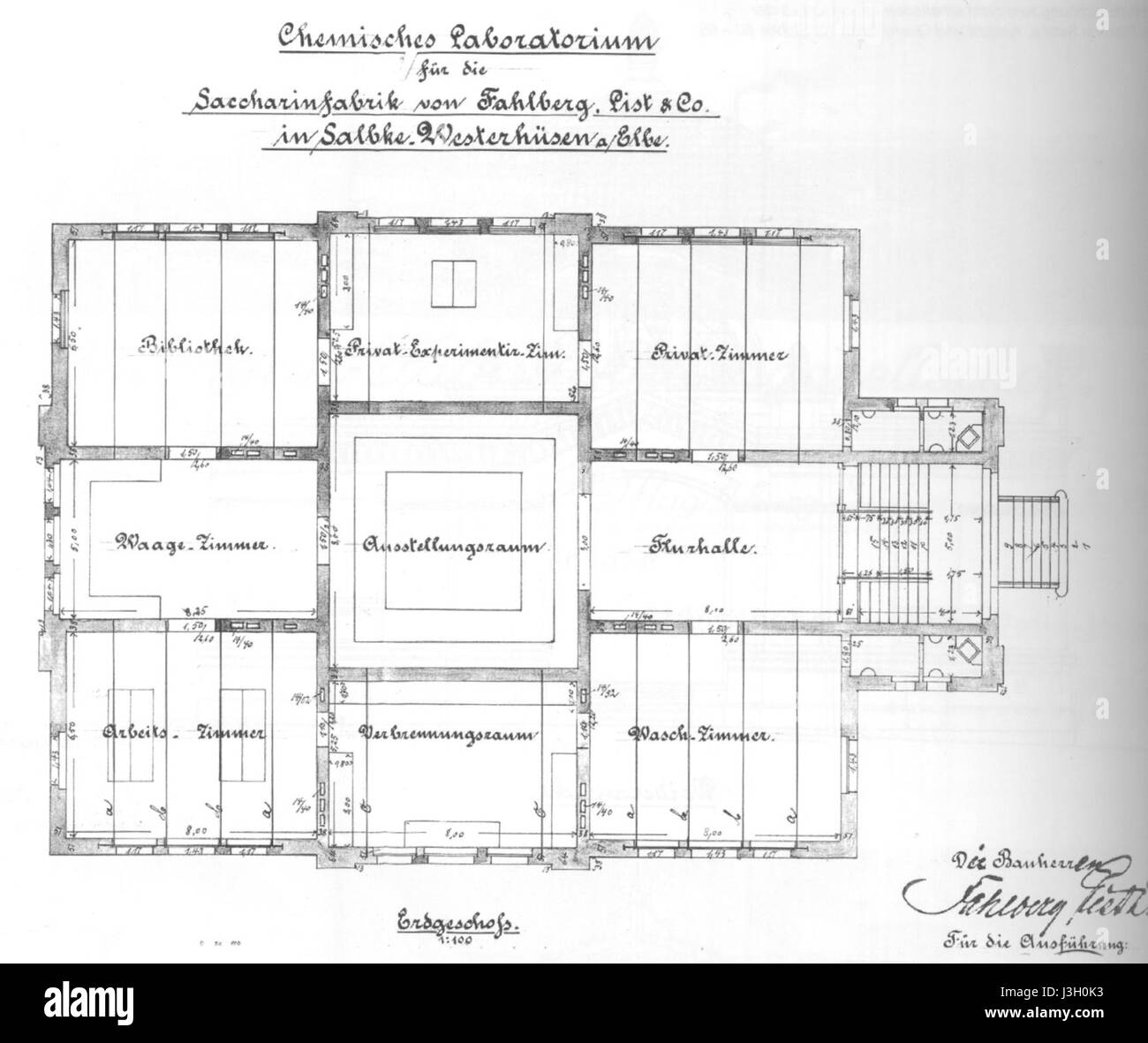 FALIMA Grundriss Laboratorium Stock Photo - Alamy