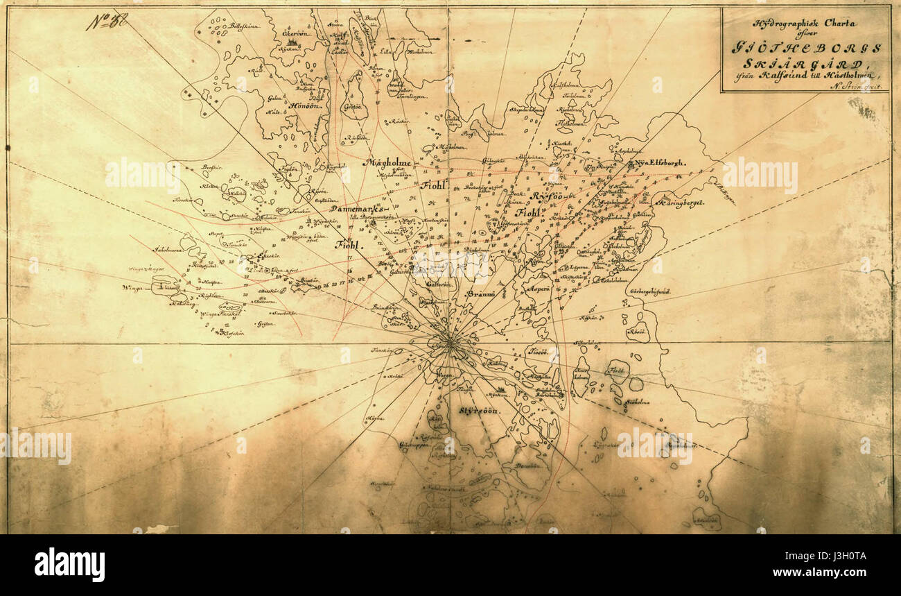 Gbg Arcipelago 1700 refers to a depiction or map of the Gothenburg ...