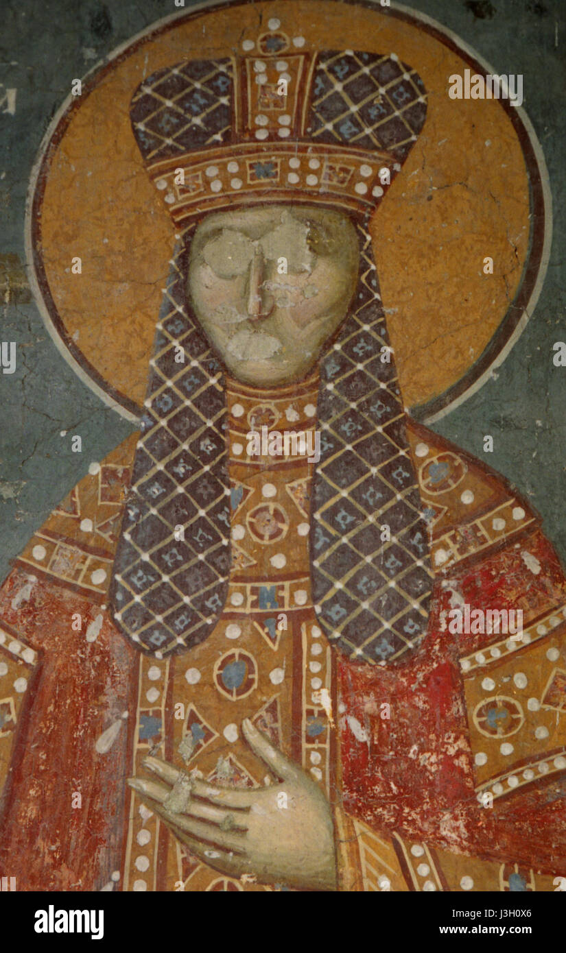 The frescoes from St. Nikita Church in Banjani represent significant ...