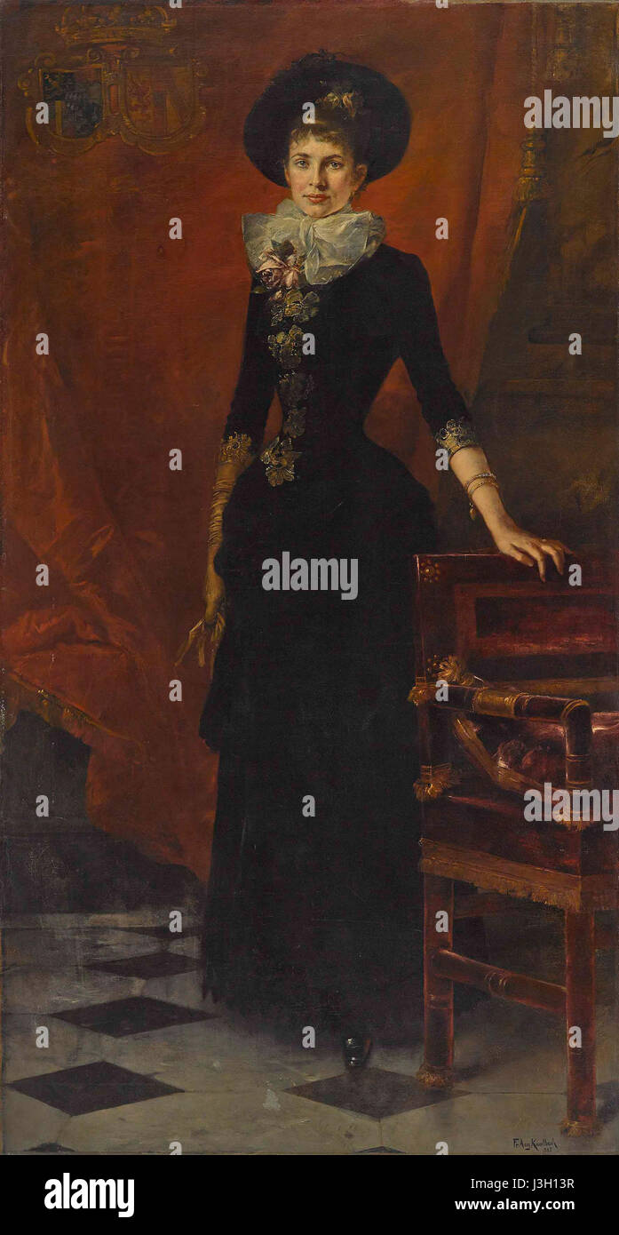 This portrait features Princess Gisela of Bavaria, depicted by F. A ...