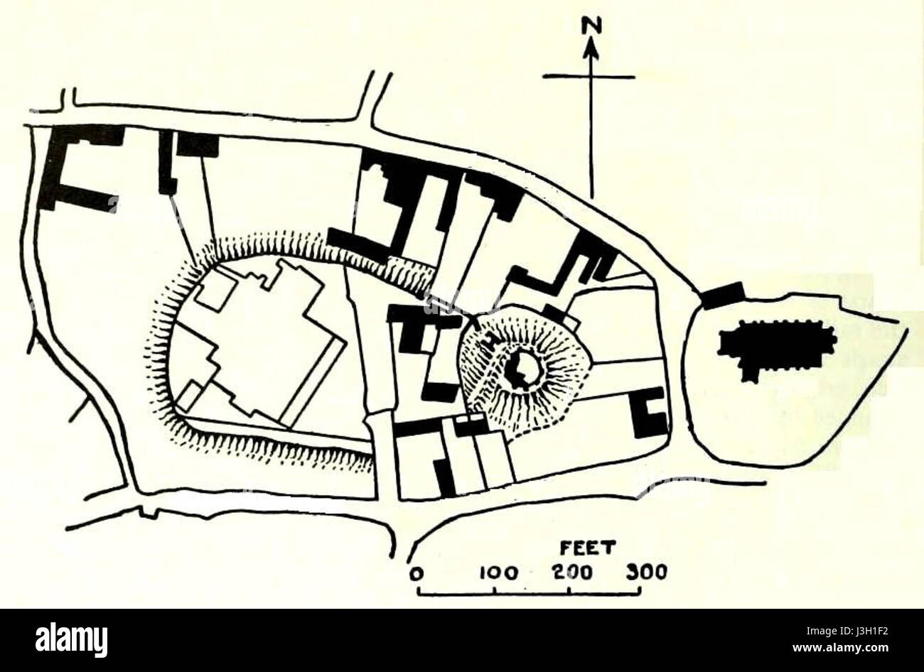 The Eye Castle plan is a detailed architectural design of an ancient or ...