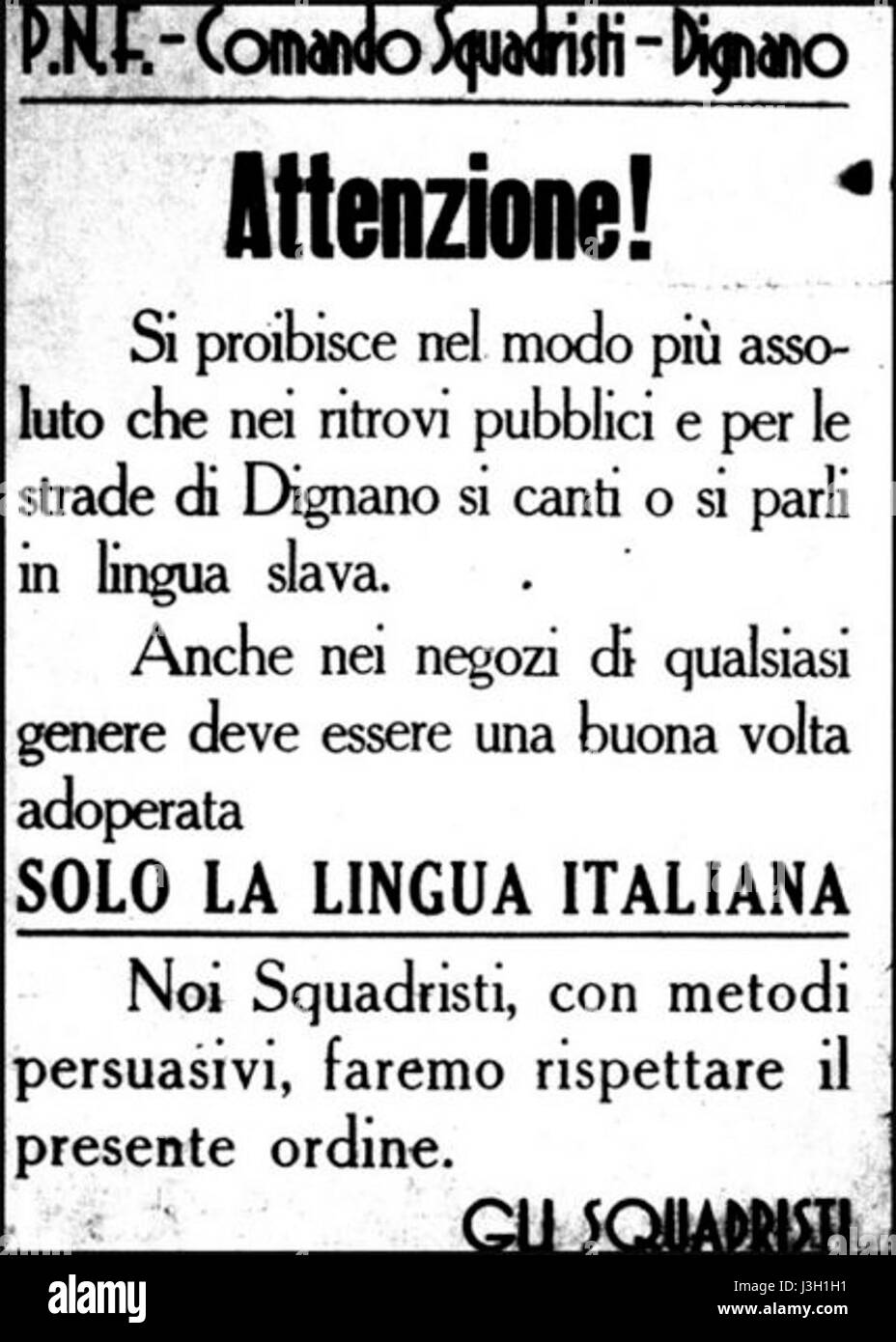 Fascist Italianization refers to the policies implemented by Fascist ...