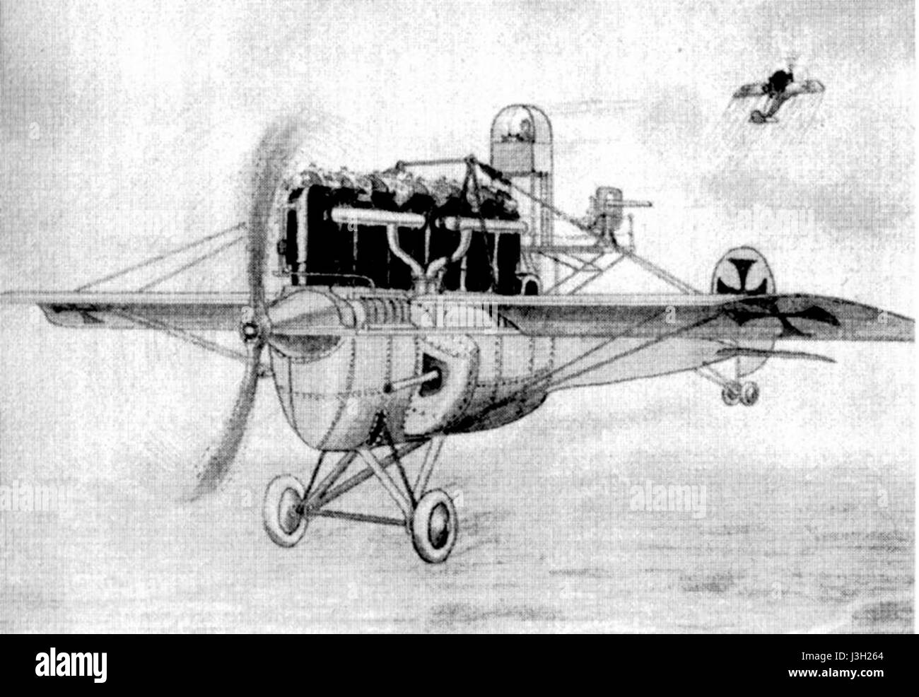 The Fokker Caricature is a satirical drawing of the Fokker aircraft or ...